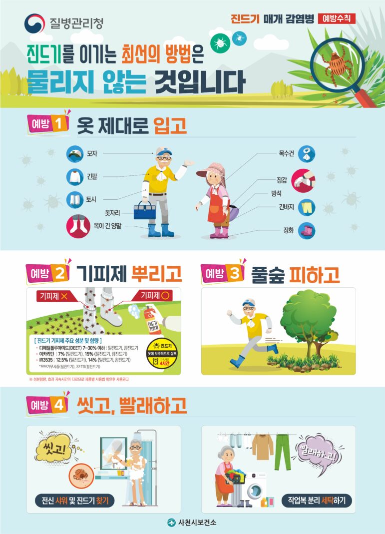 사천시보건소, 참진드기 활동 시작 SFTS 감염 주의 | 뉴스로